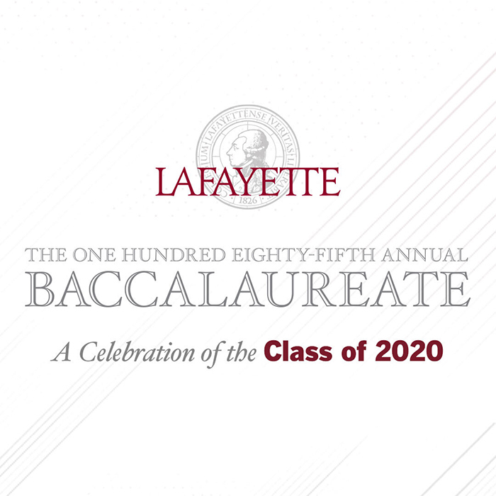 Baccalaureate: A Celebration of the Class of 2020 · News · Lafayette ...